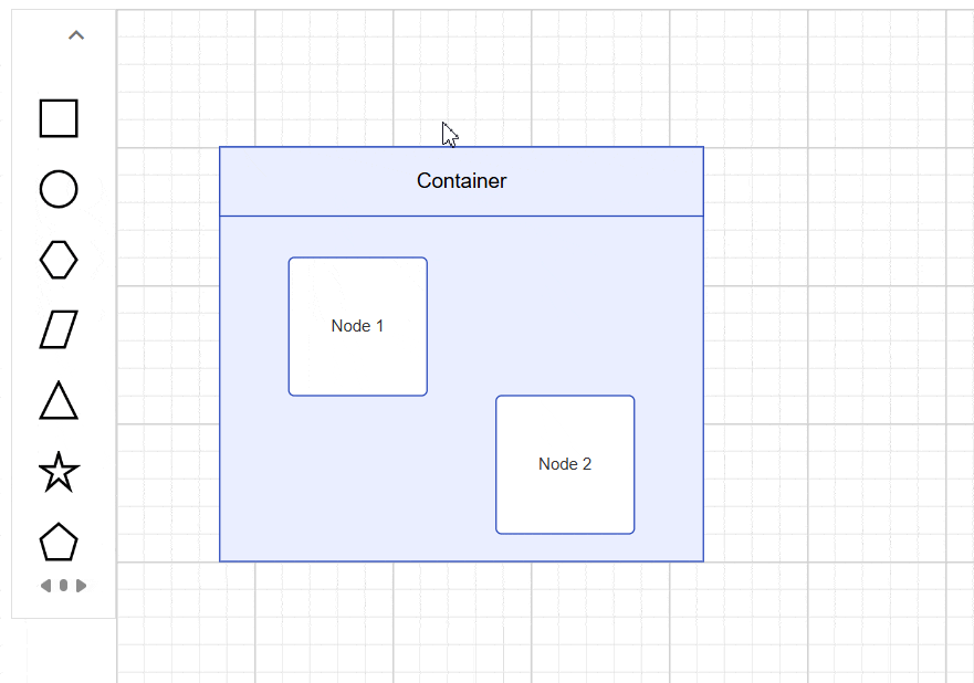 Container in Angular Diagram component | Syncfusion®