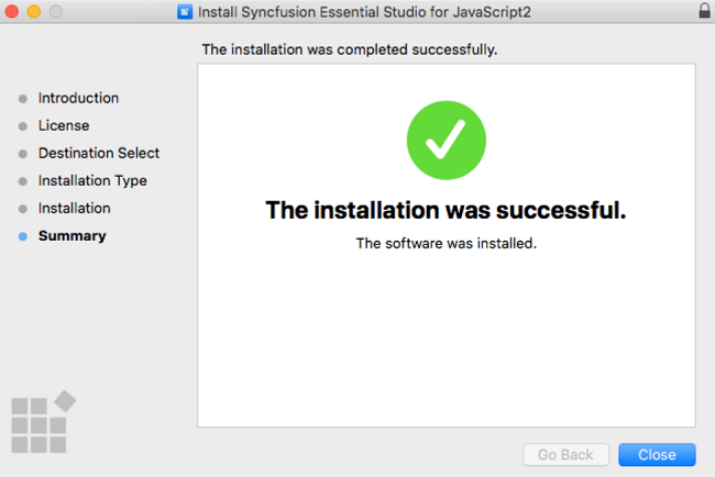 Installation using mac installer in Angular | Syncfusion