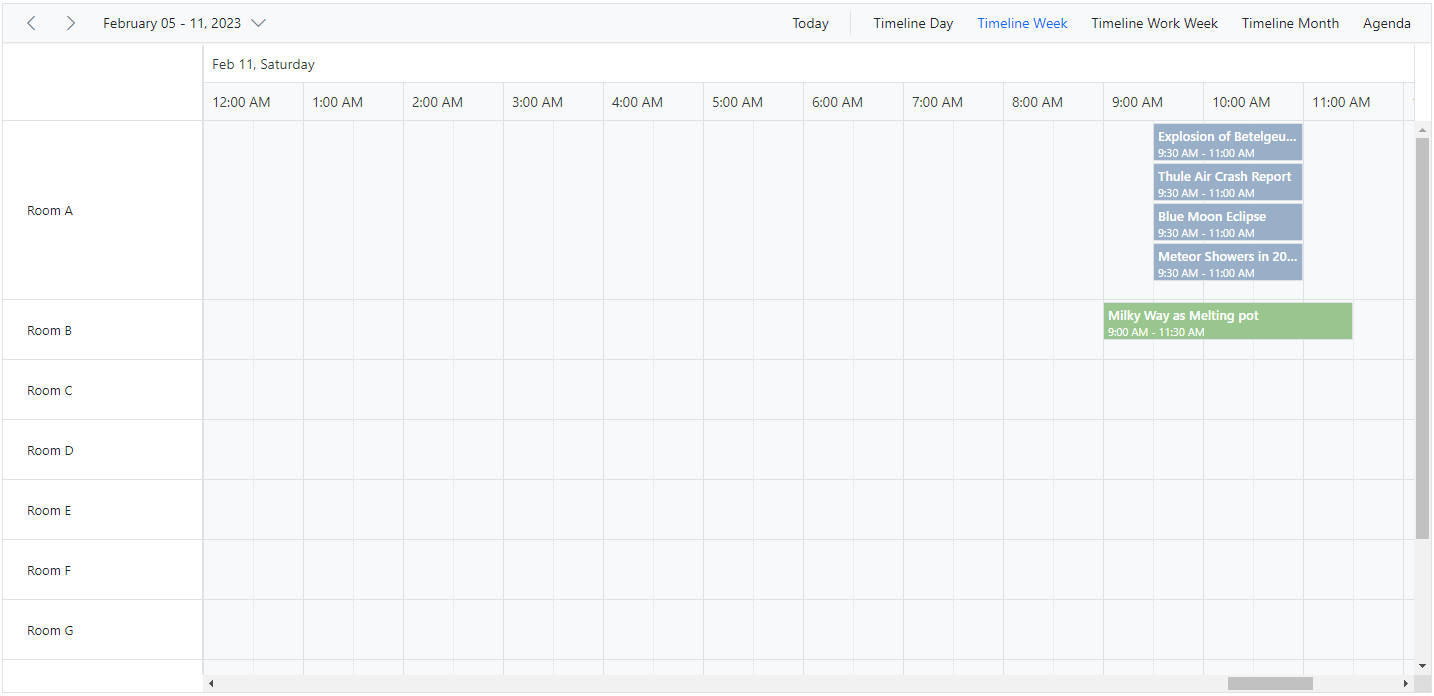 Row Auto Height In ASP NET CORE Schedule Component