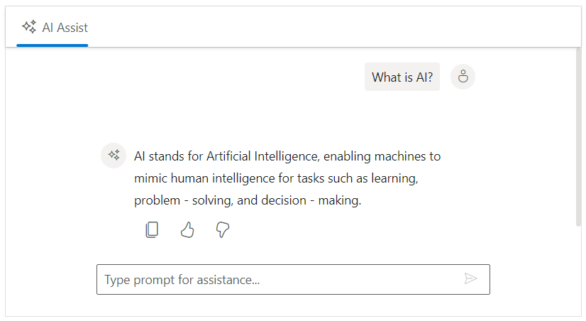Assist view in ASP.NET MVC AI AssistView Control | Syncfusion