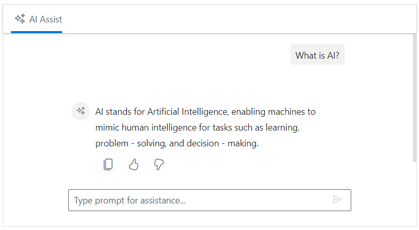 Assist view in ASP.NET MVC AI AssistView Control | Syncfusion