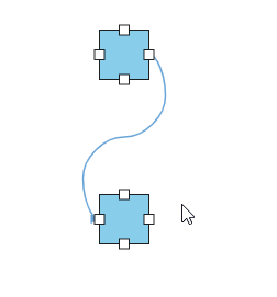 Bezier control points interaction in React Diagram component | Syncfusion®